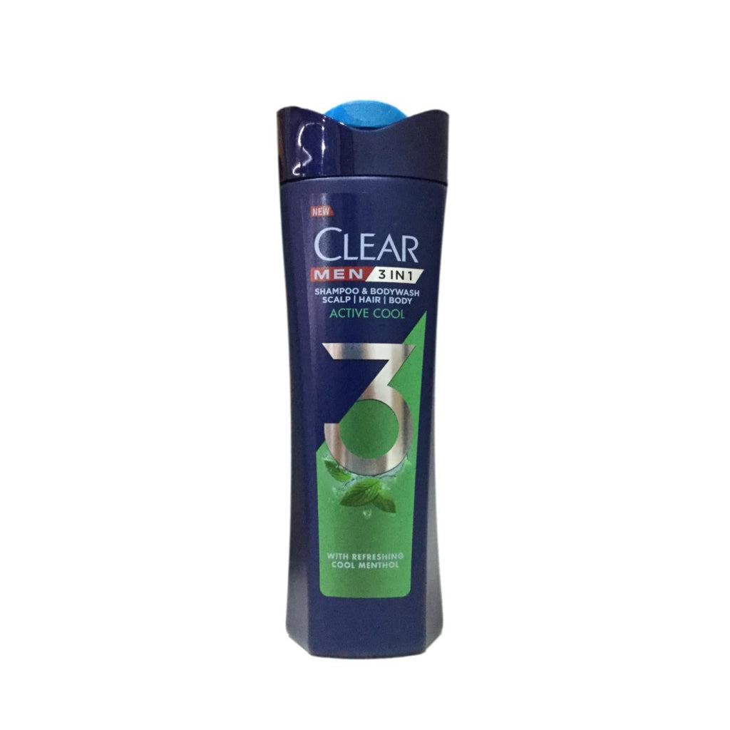 Clear Men 3 In 1 Anti Dandruff Shampoo Active Cool 333ml – Loco Store